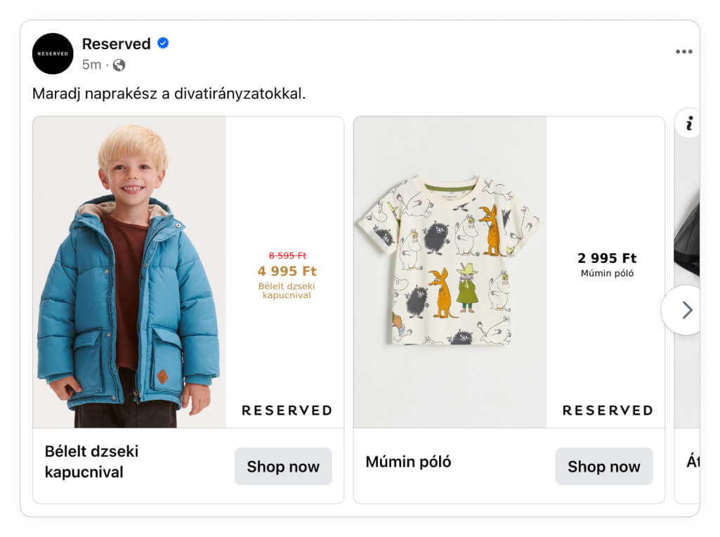 Using Catalog Ads as a fashion brand - Confect.io